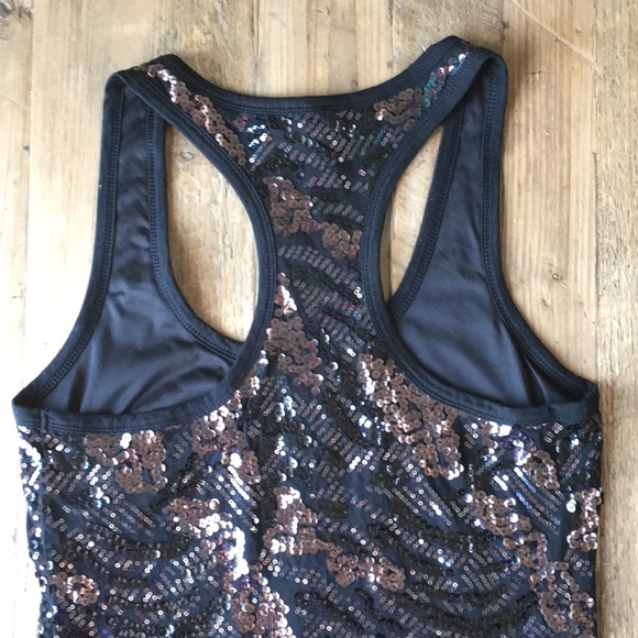 Express | Dresses | Black Sequin Express Racerback Dress | Poshmark